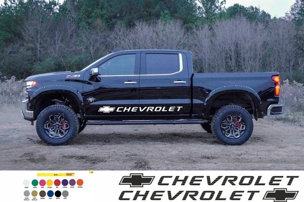 Chevrolet side sticker left and right silverado 400ss 1500 454SS D-max ...