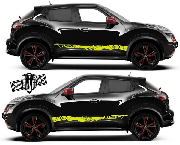 x2 Graphic Racing Stripes Car side stripes for NISSAN JUKE 2012-2019 ...
