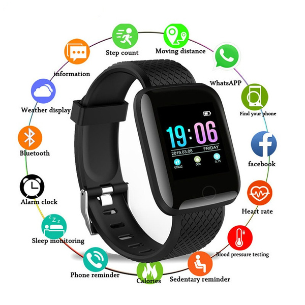 2020 Smart Watch 116 Plus Heart Rate Watch Smart Wristband Sports ...
