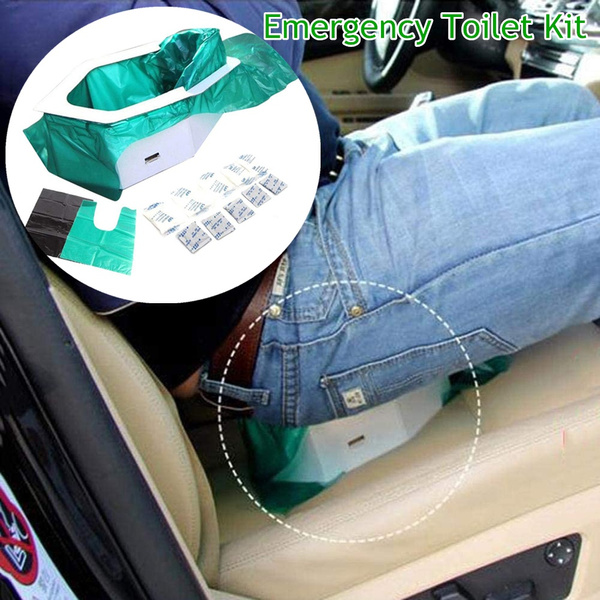 Emergency Toilet Kit Portable Potty Urinal Liner Bags for Adult ...