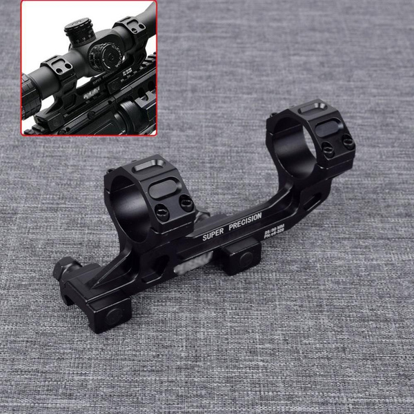 Tactical M4 M16 Optic Scope Mount 25.4mm/30mm QD Rings Optical For 20mm ...