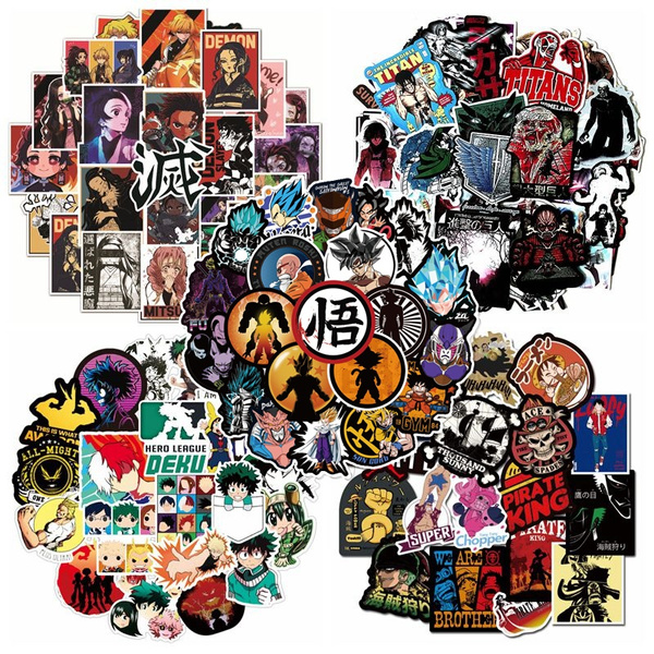 Japan Anime Stickers ,Naruto ,Demon Blade ,Dragon Ball ,One Piece ,My ...