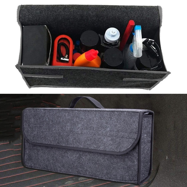 Foldable Car Trunk Organizer Felt Cloth Storage Box Case Auto Interior ...