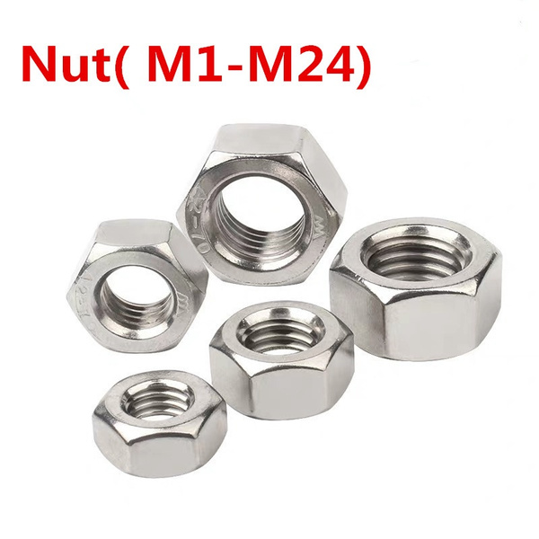 1/10/50pcs A2 304 Stainless Steel Hex Hexagon Nut for M1 M1.2 M1.4 M1.6 ...