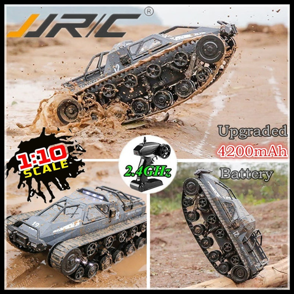 JJRC® 2.4G 1/10 High Speed Rc Tank,380 High Power Motor,4200mAh Battery ...