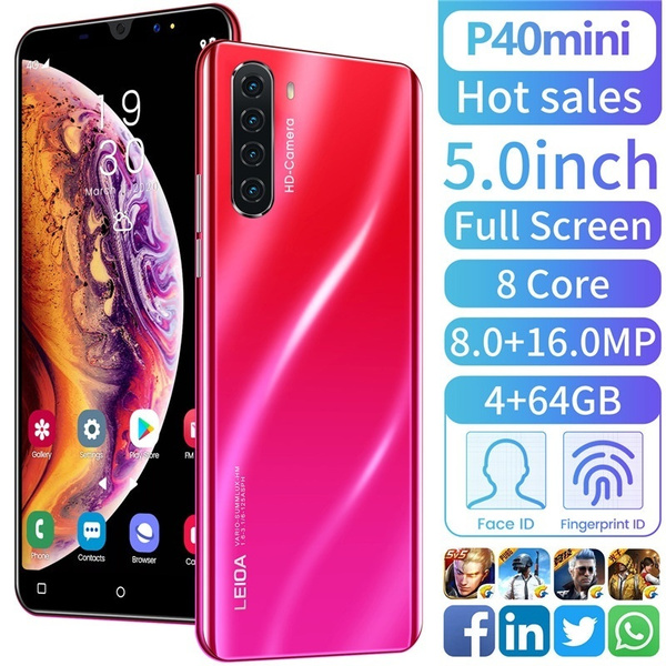 P40mini- Pro Smartphone with 4+64 GB Large Memory 5.0 Inch Screen ...
