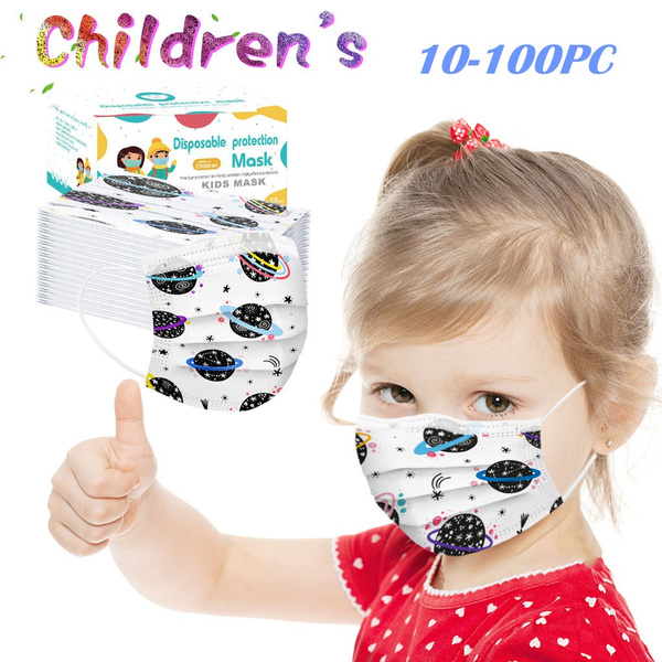 10-100PC Children's Mask Disposable Protection Face Mask Industrial ...
