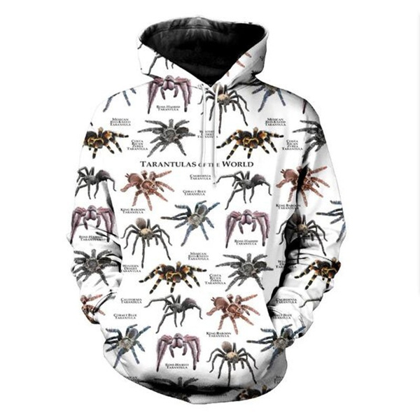 New Hoodie 3D Print Tarantula Hoodie Unisex Hip Hop Casual Street ...