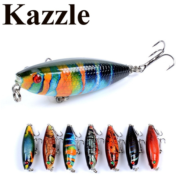 KAZZLE Top Water 59mm/6.9g Floating Pencil Wobbler Painted Style ...
