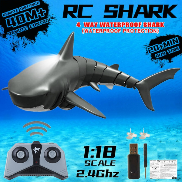 Electric RC Fish Boat -2.4G Simulation Remote Control Boat Toy ...