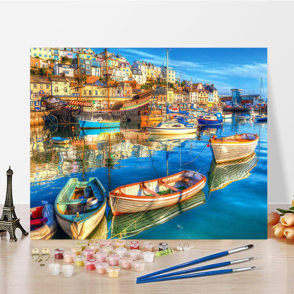 DIY Painting By Numbers Visual Arts Numbers Painting Wall Art Hobbies ...