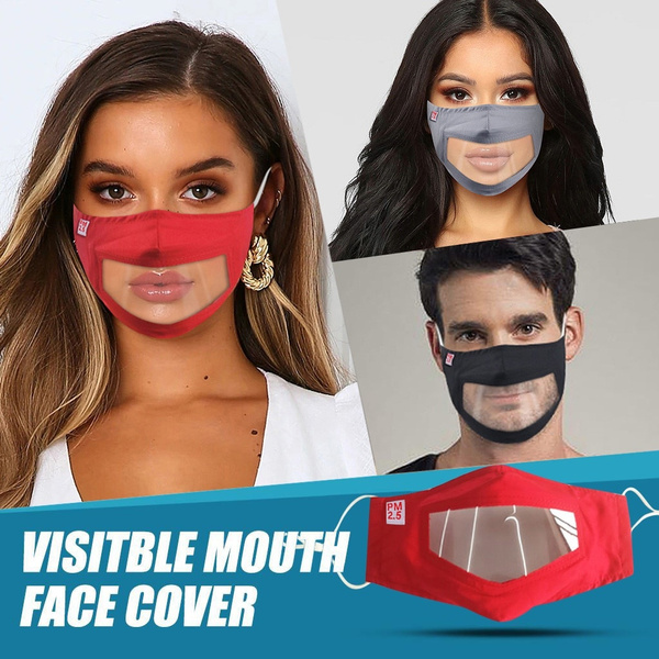 Clear Window Visible Face Mask Expression for The Deaf and Hard of ...