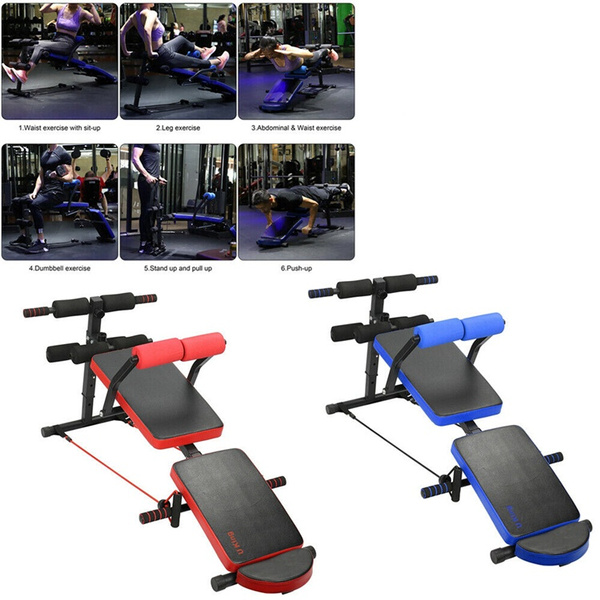 Adjustable Foldable Sit Up Bench AB Incline Abs Bench Weight Fitness ...