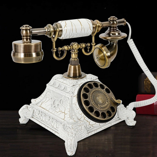 Vintage Rotary Dial Telephone Old Fashioned Landline Phones Retro ...