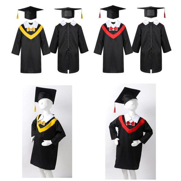 Boys Girls Preschool Primary School Graduation Gown with Tassel Cap for ...
