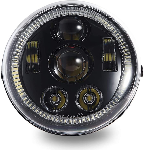 Black LED Headlight with Halo DRL White For VROD V-Rod VRSCA VRSCF | Wish
