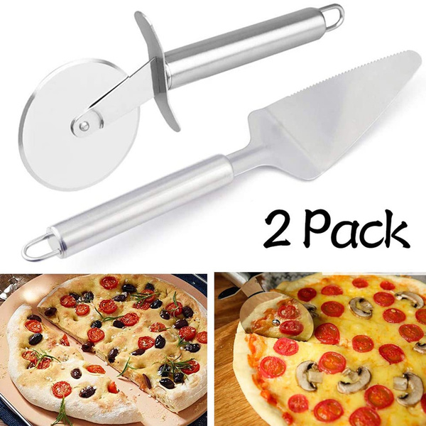 Pizza Cutter Wheel Kit Stainless Steel Pizza Roller Cutter with Shovel ...