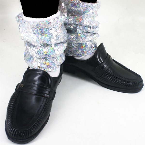 Fashion Sequin MJ Micheal Jackson Billie Jean Baggy Ankle Socks ...