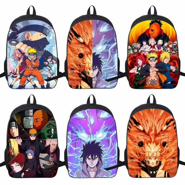 Hot Anime NARUTO Backpack Teens Fashion Casual Travel Outdoor Backpack ...