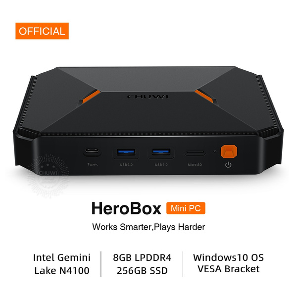 CHUWI HeroBox Mini PC Intel Gemini-Lake N5100 Quad-Core Processor 8GB ...