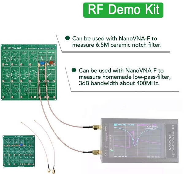 RF Test Board, 18 Functional Modules RF Demo Kit NanoVNA RF Test Module ...