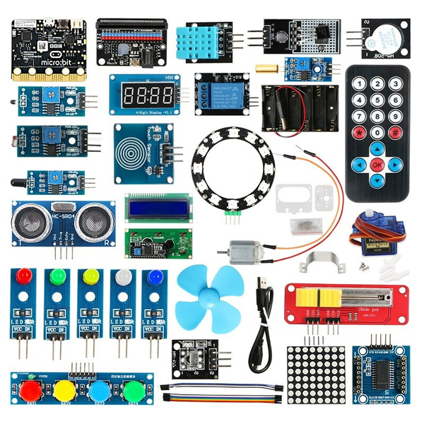 Starter Diy Kit For Micro Bit, Supprot Make Code, Python Programming ... Starter Diy Kit For Micro Bit, Supprot Make Code, Python Programming ...