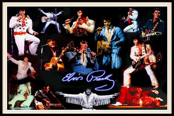 5D Diamond Painting Mosaic Singer Elvis Presley Embroidery Square DIY ...