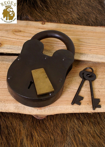 Original Rustic Padlock from Steel XL Medieval Cosplay Templar ...