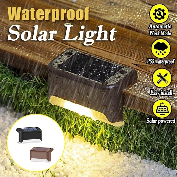 New Style!!! 1 Packs Solar Stair Street Lamp Eco-Friendly Solar Wall ...