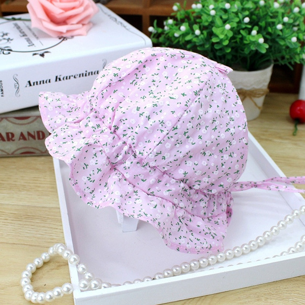 Baby Cap Girls Princess Hats Cotton The Palace Hat Baby Newborn Sun ...