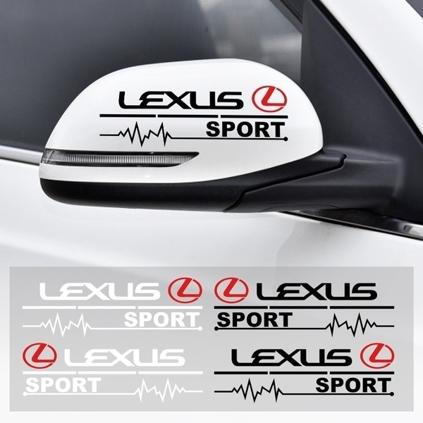 2pcs Car Logo SPORT Rearview Mirror Sticker Body Decals Badges for ...