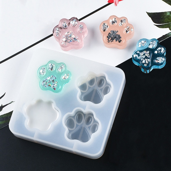 Cat Paw Silicone Mold DIY Making Jewelry Handmade UV Resin Epoxy Mould ...