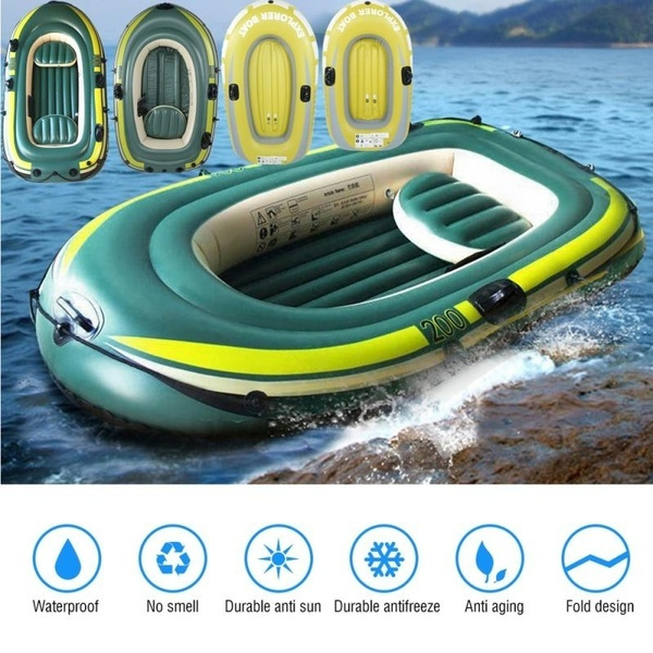 1/2 Person PVC Inflatable Rowing Boat Fishing Drifting Kayak Thicken ...