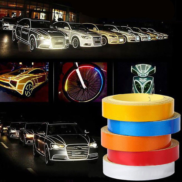 1 Roll Reflective Bicycle Stickers Safety Adhesive Tape For Bike Car ...