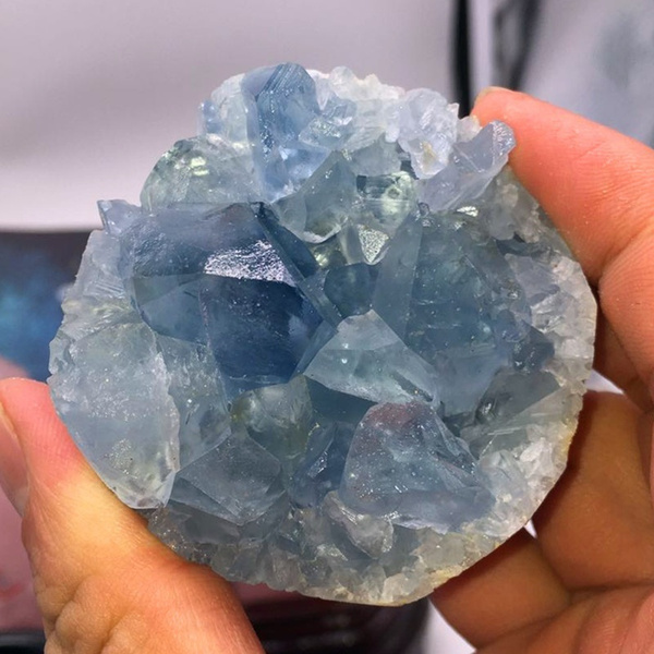 Natural crystal original stone celestite kyanite Blue Crystal Cave ...
