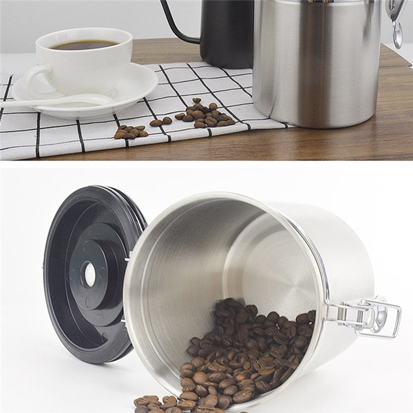 Coffee Beans Sealed Cans Stainless Steel Sealed Cans Storage Tea Cans ...