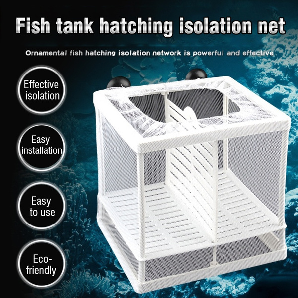 Aquarium Fish Tank Guppy Breeding Breeder Baby Fry Net Trap Box ...