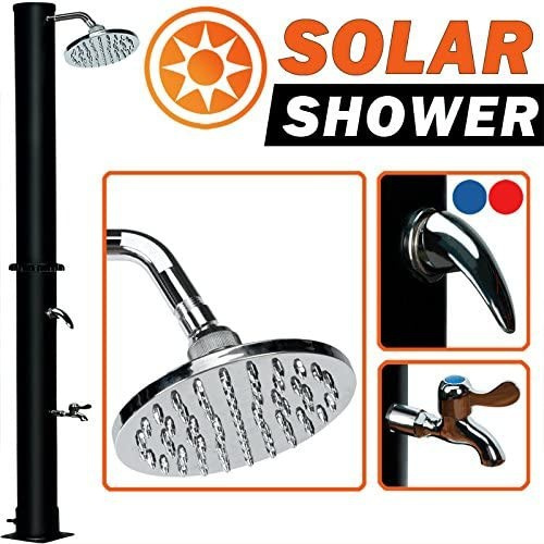 Outdoor Solar Heated Shower Spa Beach 20L solar shower column Garden FR ...