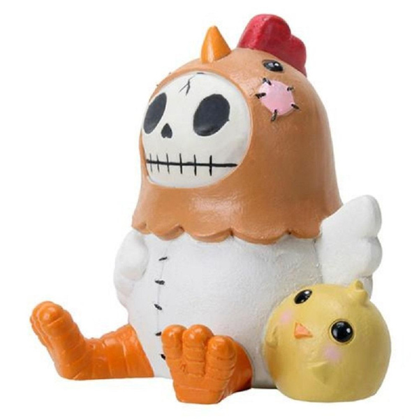 Furrybones Nugget Skeleton in Chicken Costume Figurine | Wish