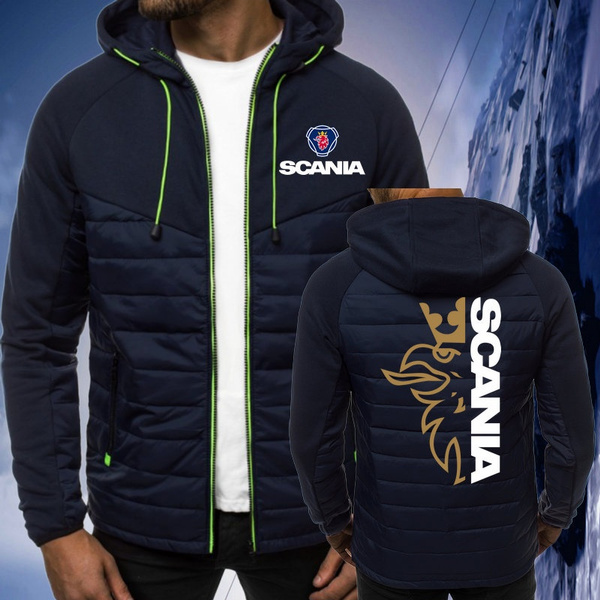 High Quality Men Down Jackets Scania Racing Baseball Jacket Winter ...