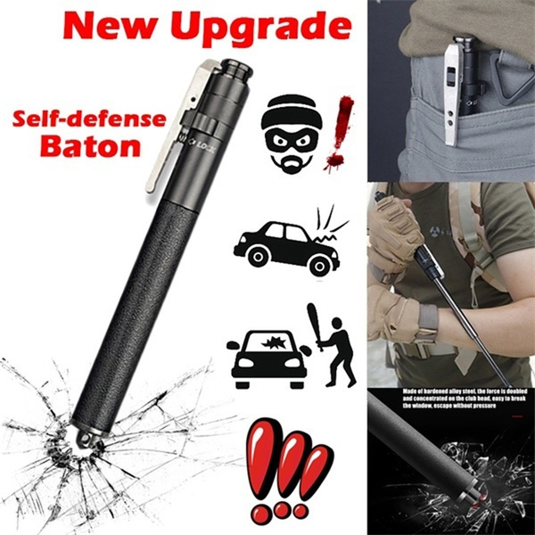 Automatic Spring Crowbar Car Self-defense Weapon Self-defense Three ...