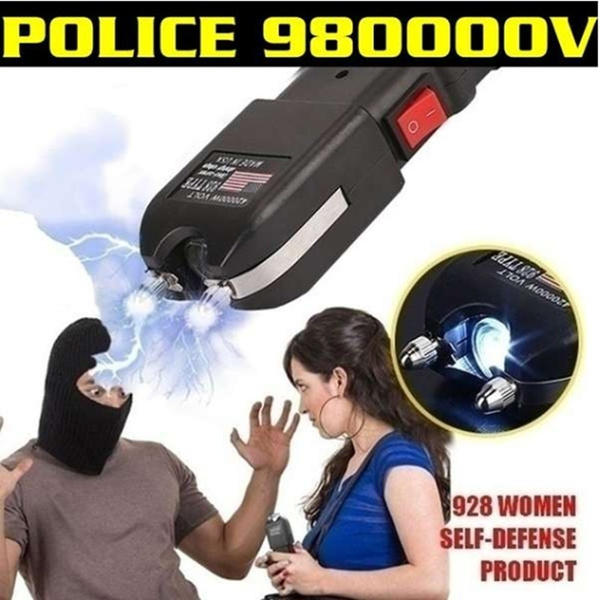 Self Defence Rechargeable Electric Shock Torch 928 Heavy Duty POLICE ...