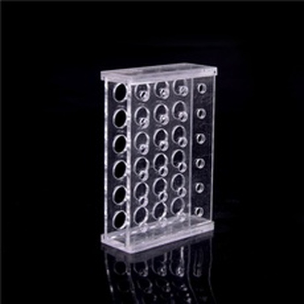 24 Holes Test Tube Rack Testing Tubes Holder Storage Plastic Lab ...