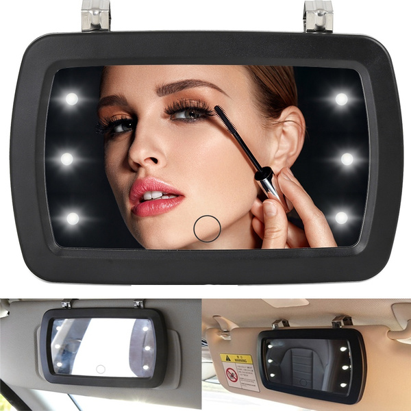 Car Sun Visor Mirror Automobile Clip on Makeup Mirrors Sun Shading ...