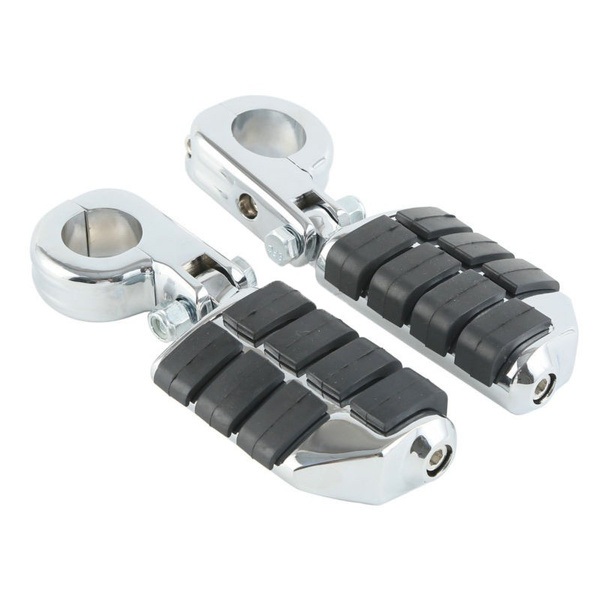 Motorcycle 1.25" 32mm Highway Bar Foot Pegs Footrest With Mount For ...