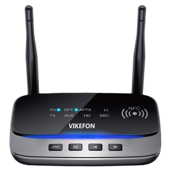 NFC 262ft/80m Long Range Bluetooth 5.0 Transmitter Receiver 3in1 Music ...