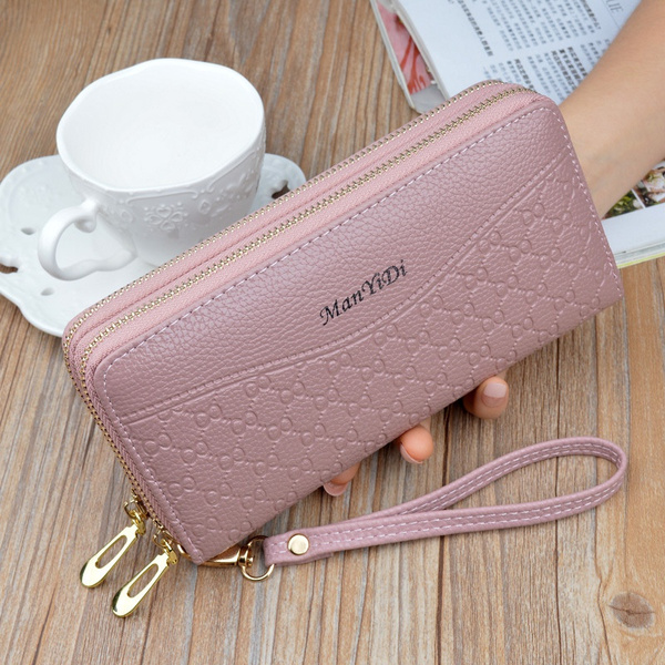 2020 New Ladies Wallet Long Style Large Capacity Double Zipper Women ...