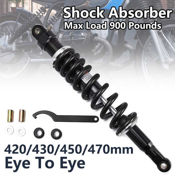 420/430/450/470mm Eye To Eye Motorcycle Rear Shock Absorbers Suspension ...