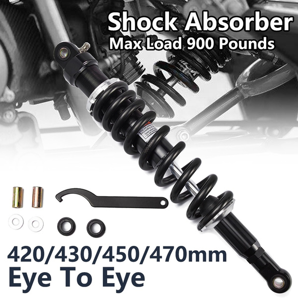 420/430/450/470mm Eye To Eye Motorcycle Rear Shock Absorbers Suspension ...