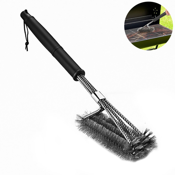 BBQ Grill Brush Scrubber Barbecue Cleaning Tool Stainless Steel Wire ...